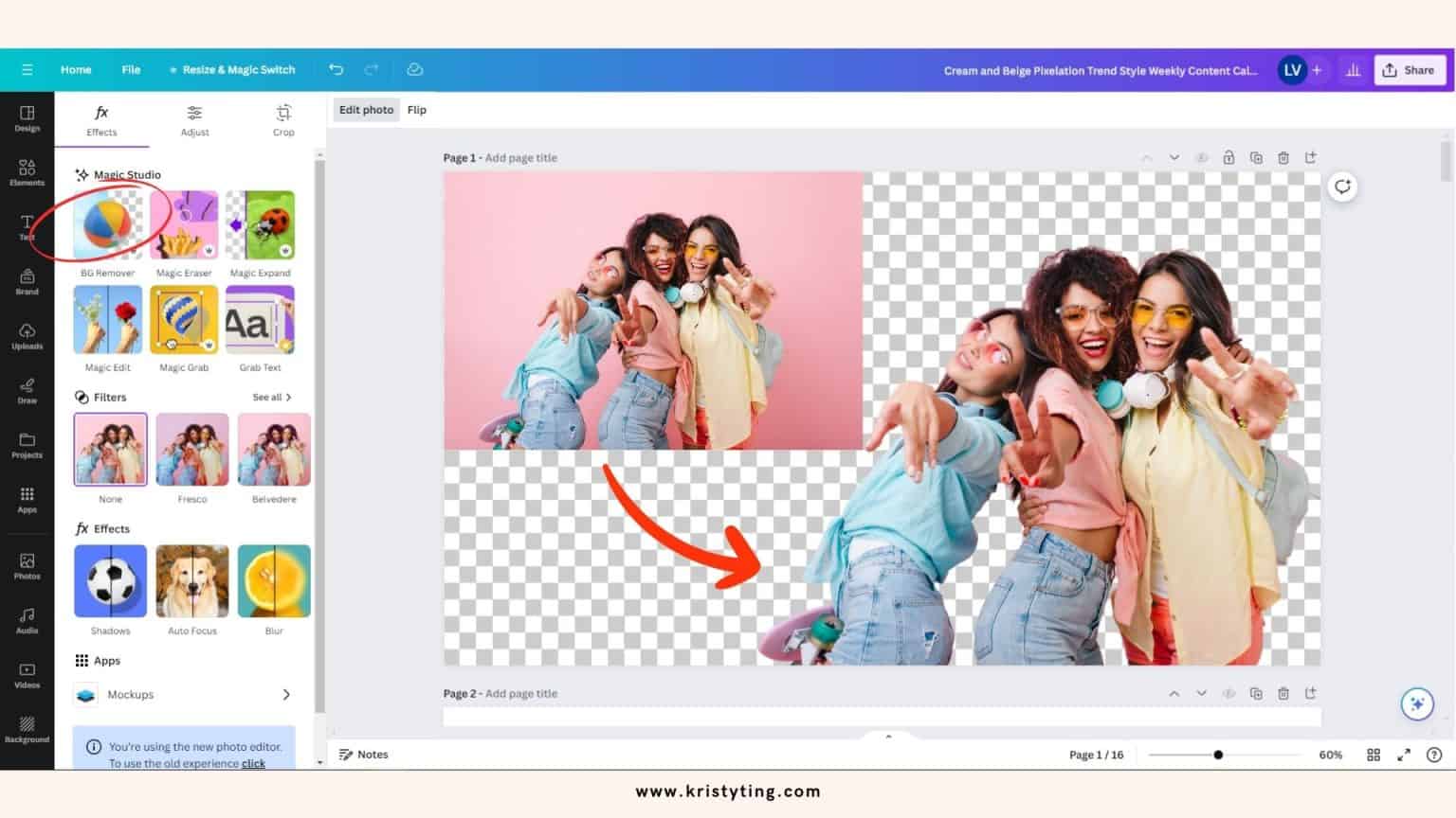 Canva Background Remover: Quick Guide to Remove Backgrounds ⋆ Side Gig ...